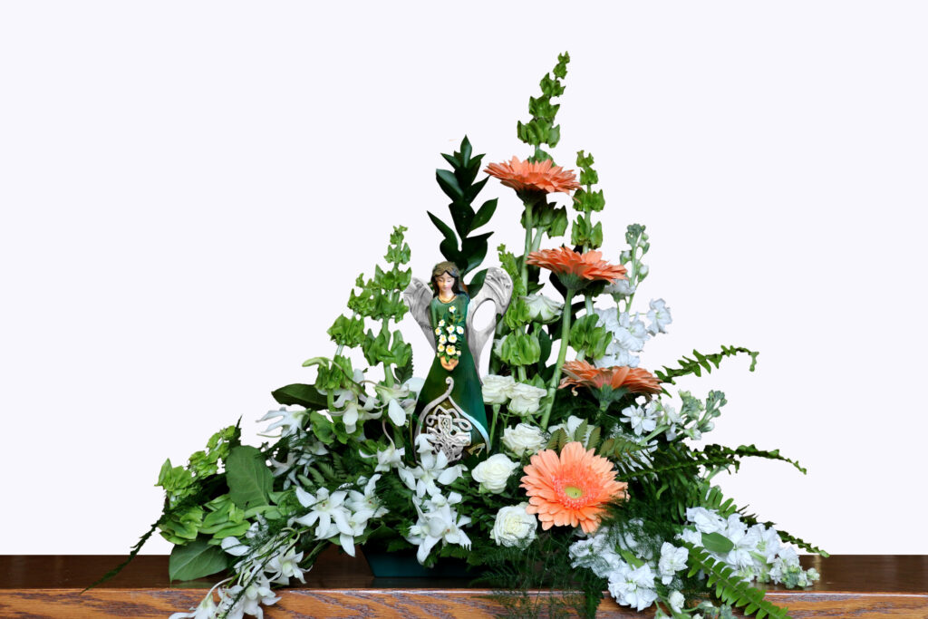 Blessed Virgin Mary Statue – Gibbons Funeral Home – Flower Store