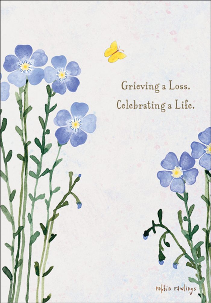 Grieving Sympathy Card – Gibbons Funeral Home – Flower Store