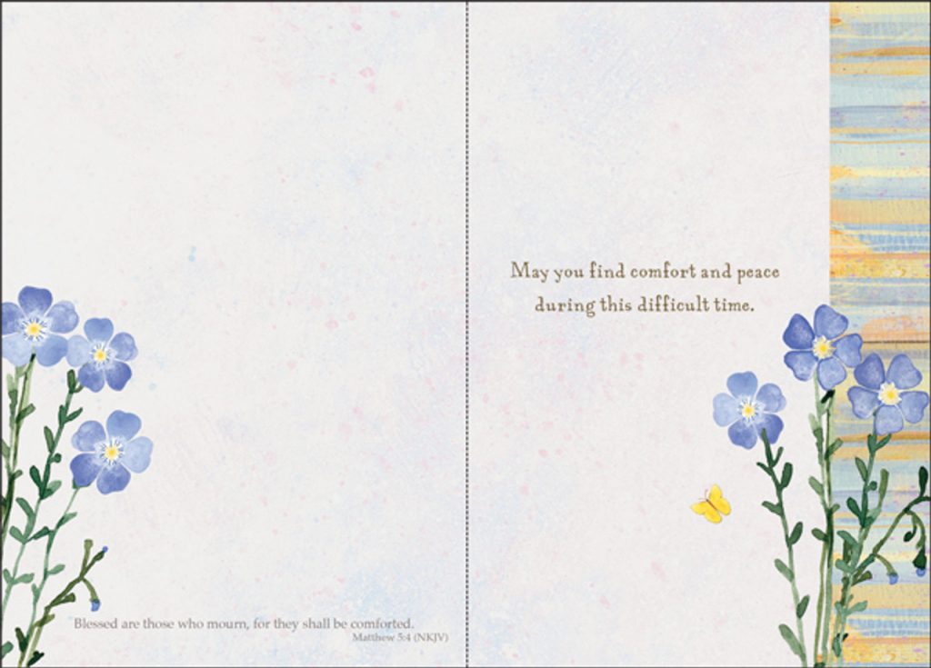 Grieving Sympathy Card – Gibbons Funeral Home – Flower Store